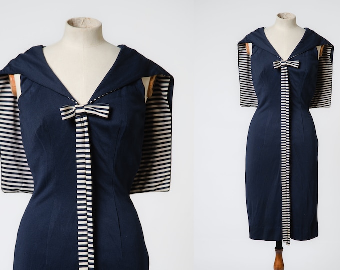 1960s / 1970s LILLI DIAMOND Nautical Wiggle Dress - Etsy