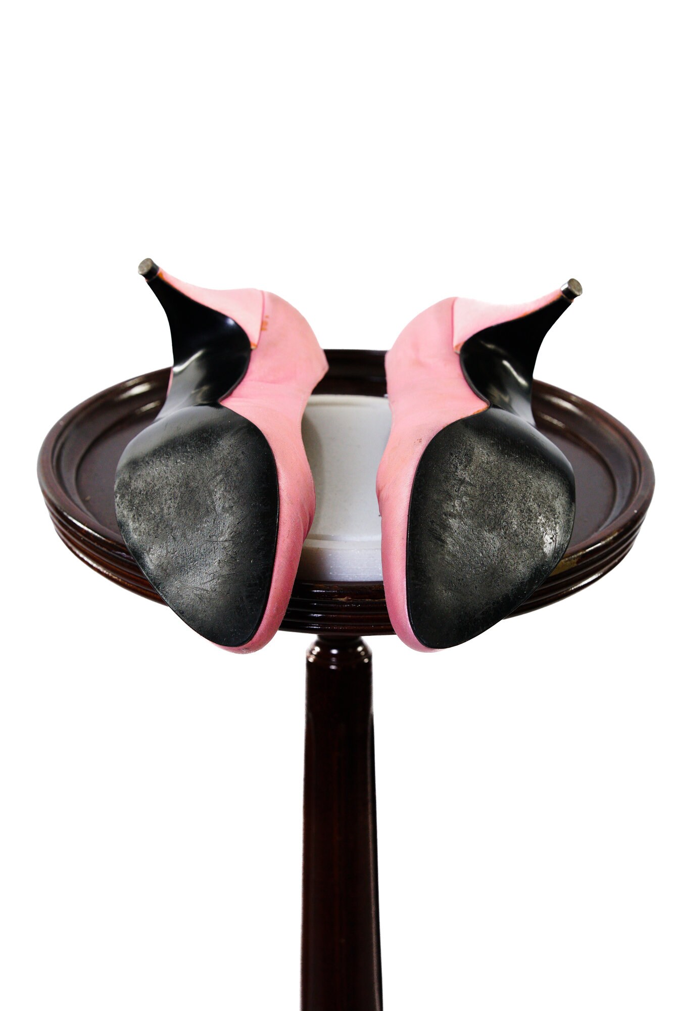 1960s Pink Satin Heels / 60s Pastel Pink Pumps / Stilettos - Etsy
