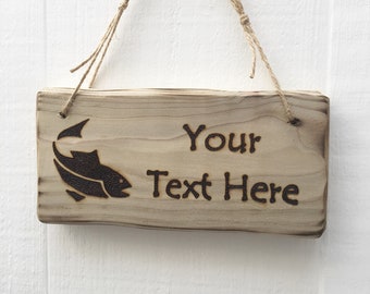 Rustic Fishing Sign | Etsy