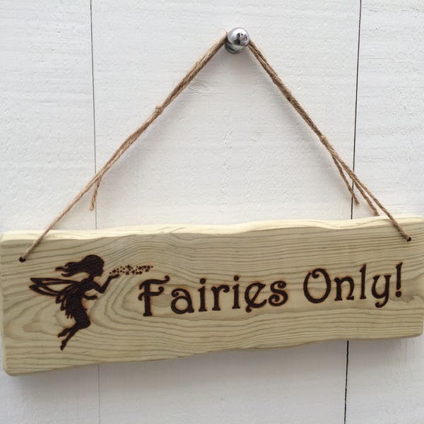 Fairies Only Sign - Etsy