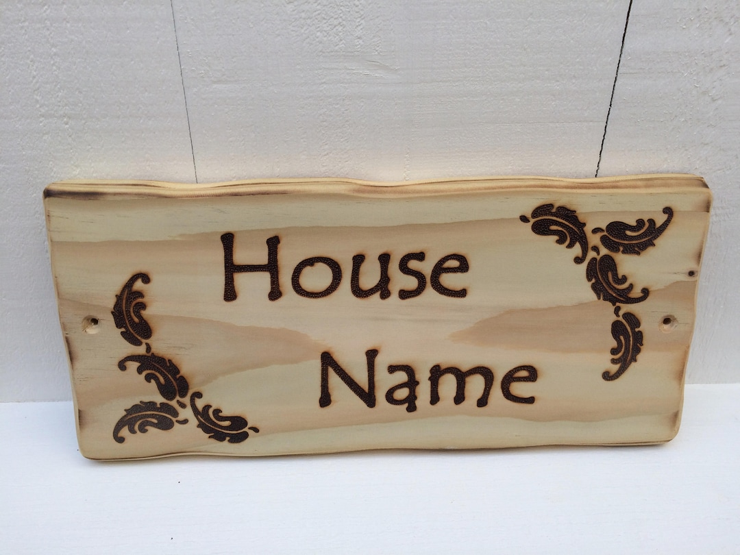 Handmade Rustic Driftwood/farmhouse Style Personalised Wooden House ...