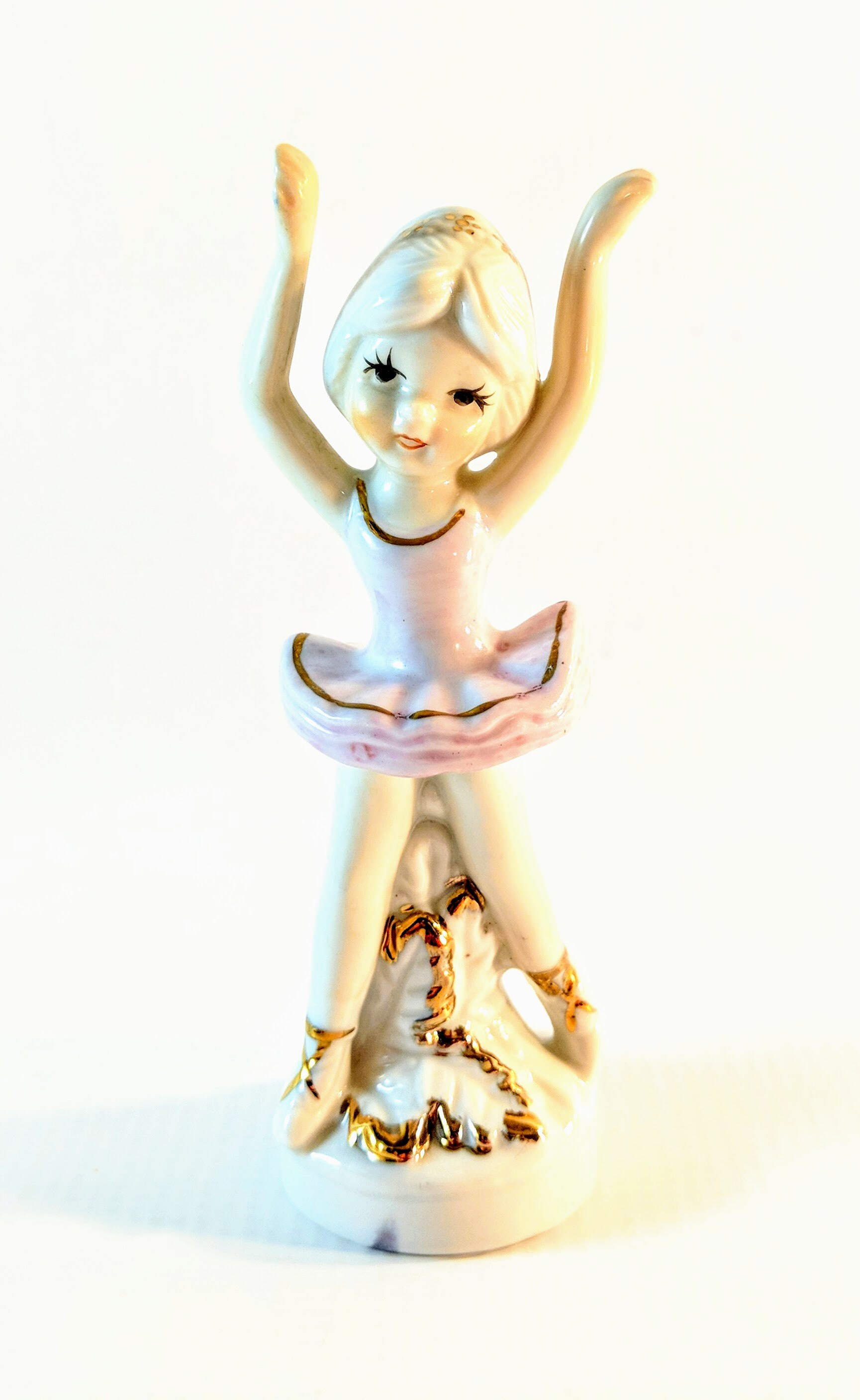 Vtg Ballerina Figurine. Hand Painted Porcelain. Mid Century | Etsy