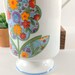 Vtg. Flower Power Pedestal Coffee Cups. Set of 2 White Mugs - Etsy