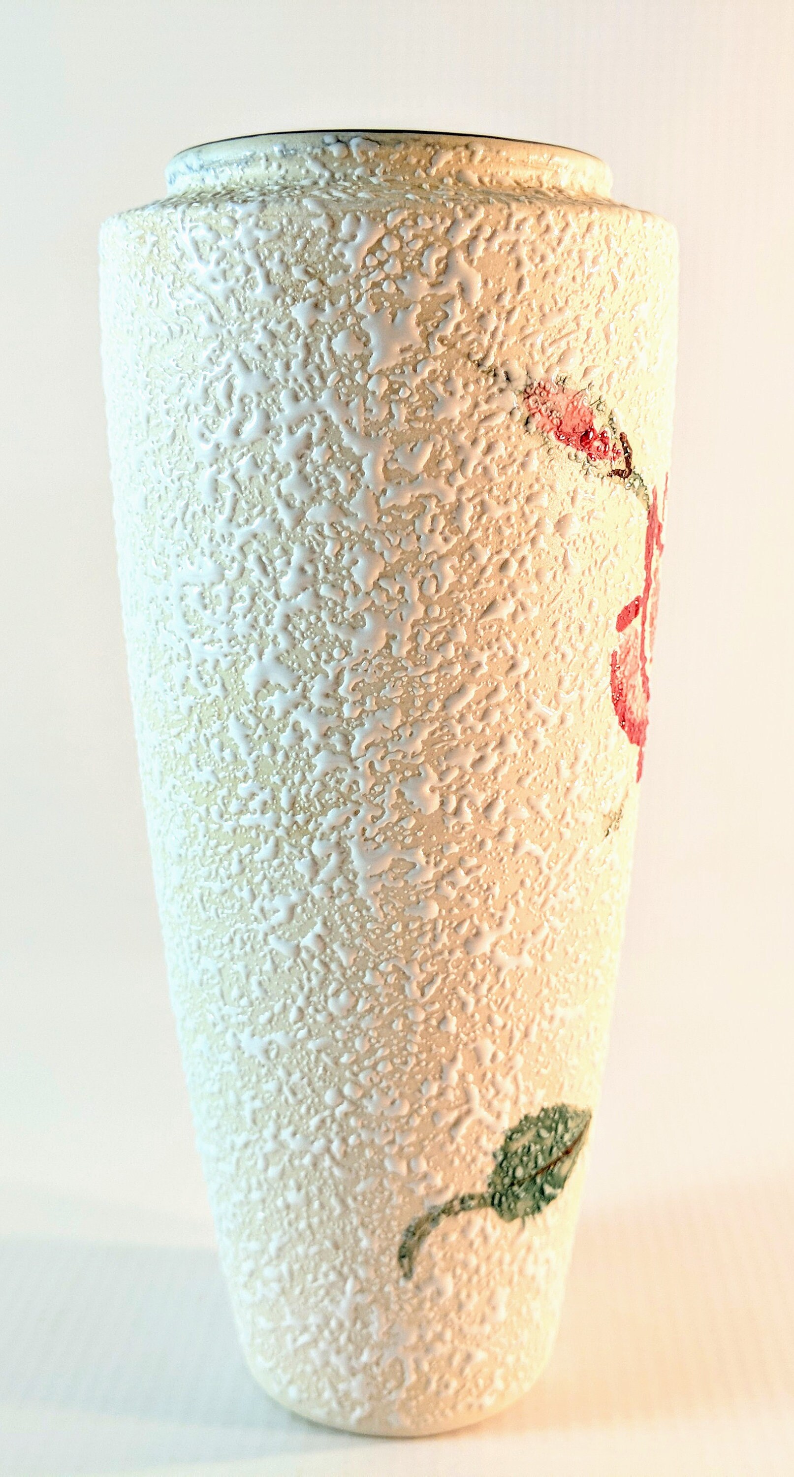 Gift for Her. Mid Century Decor Vintage Ceramic Textured Splatter Vase ...