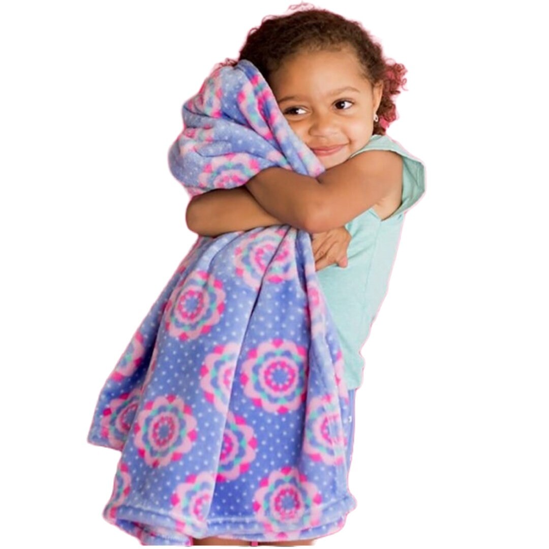 Cozy Name Blanket for Girls Soft Fleece Hospital Blanket, Embroidered ...