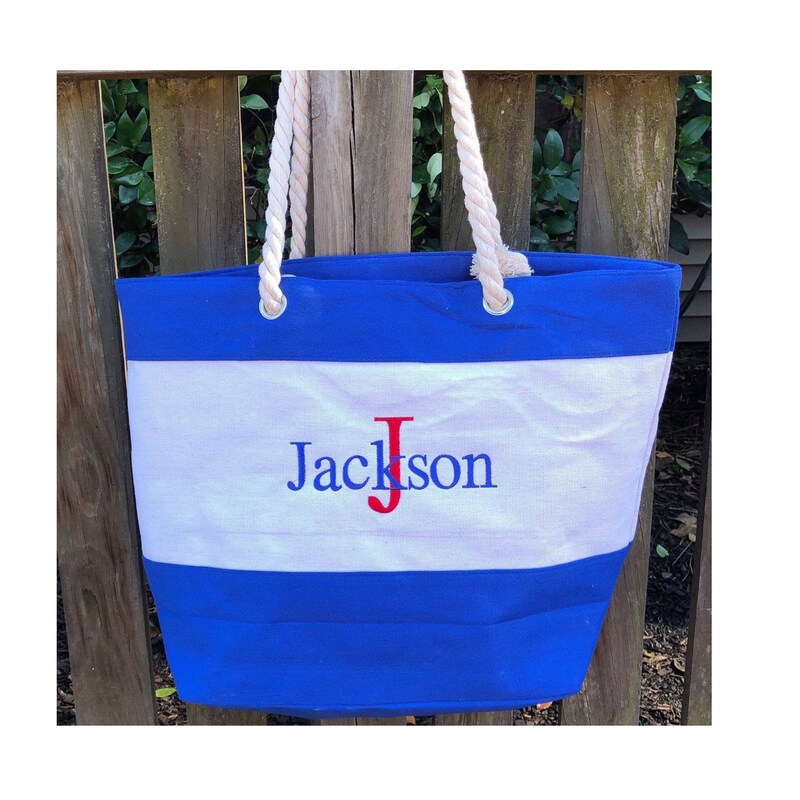 Canvas Beach Bag - Etsy