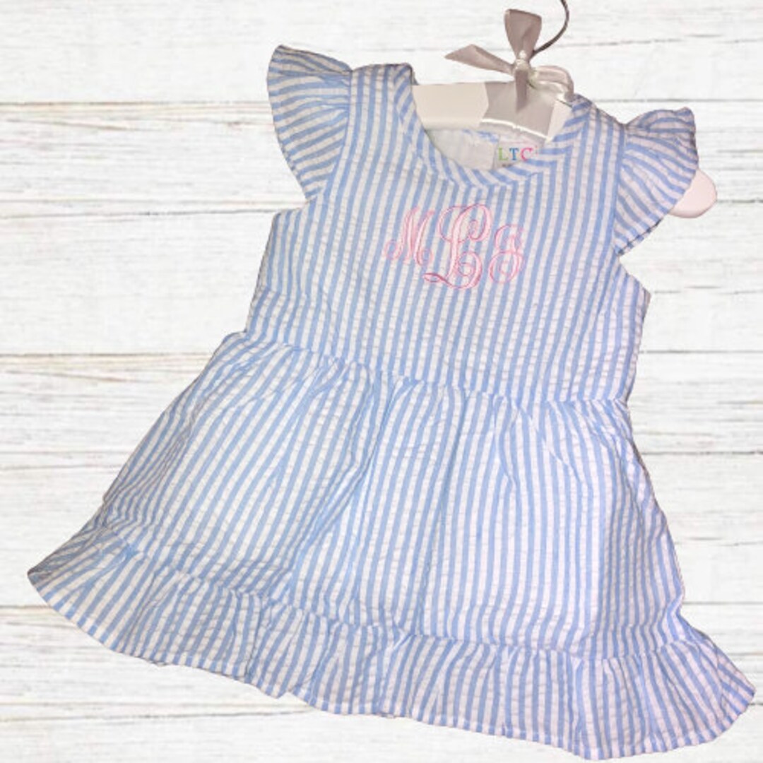 Baby Girl Monogram Dress Size 18 Months Light Blue Baby Dress - Etsy