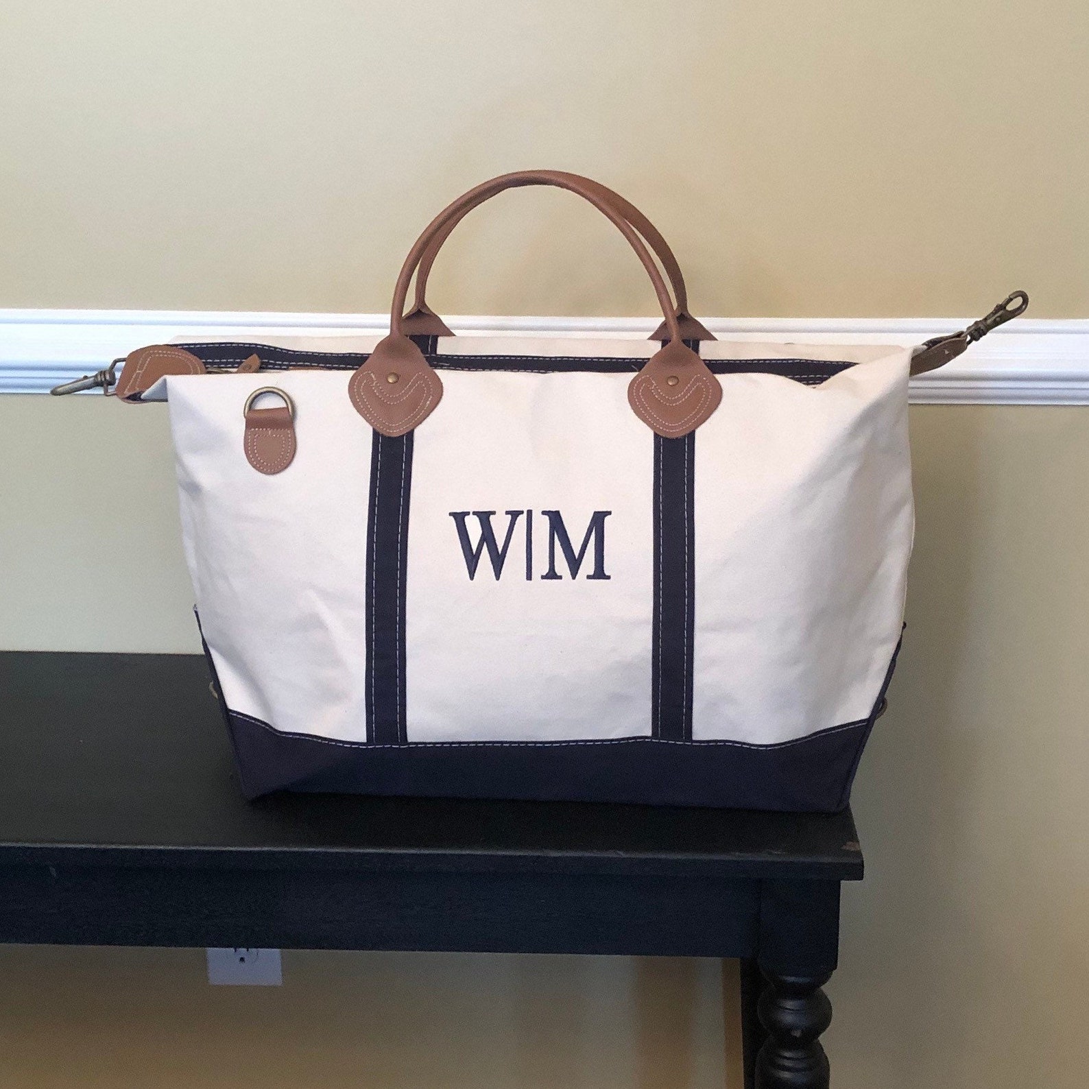 Monogram Weekender Bag Travel Gifts for Couples Canvas - Etsy