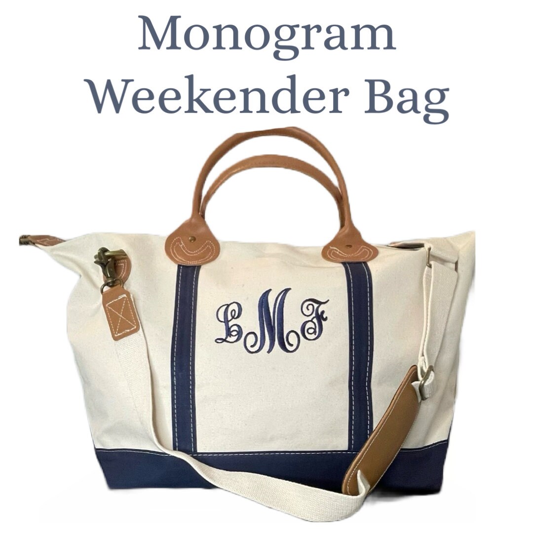 Couples Wedding Gift Weekender Bag Set Personalized Bride and Groom ...