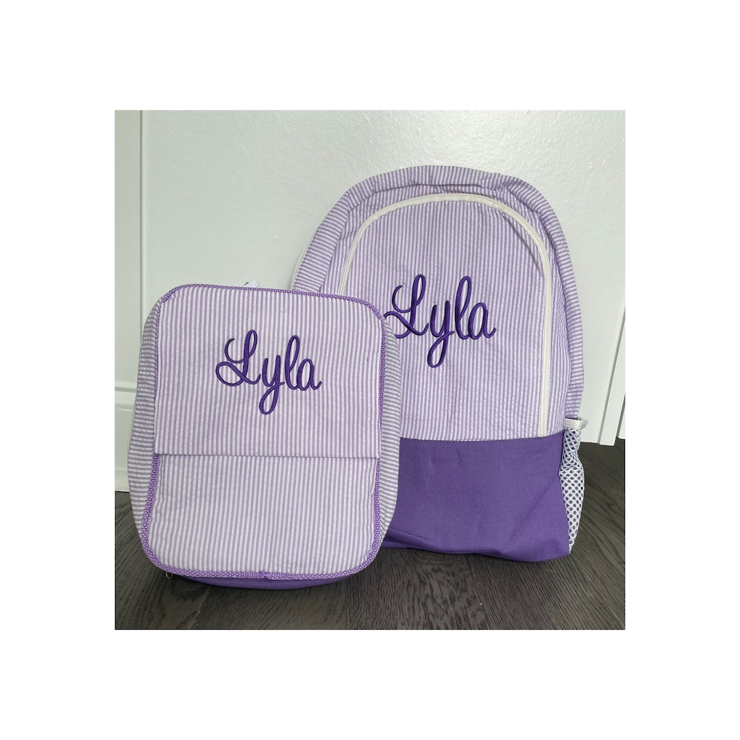 Monogram Toddler Backpack Personalized Baby Girl Day Care Bag With Name ...