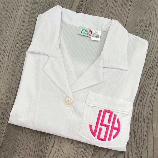 Monogram Pajamas - Etsy