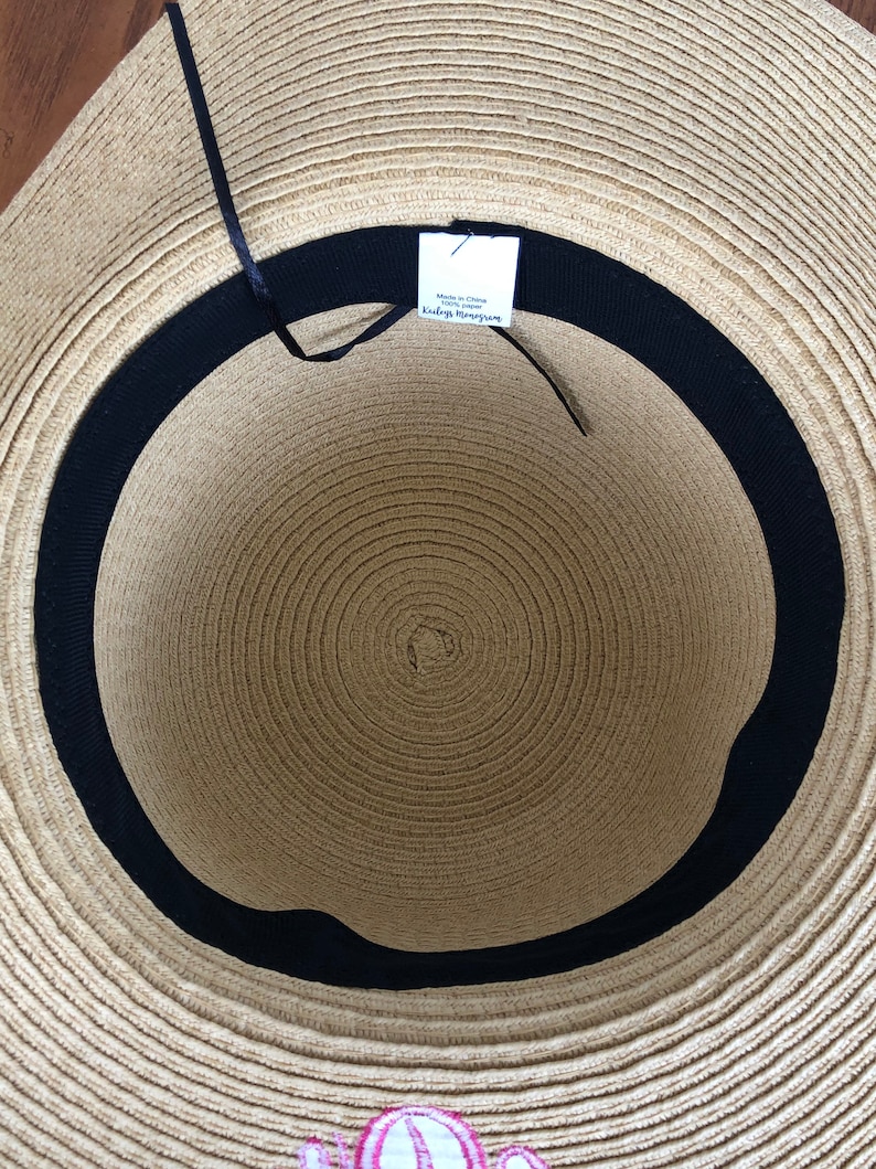 Easter Basket Gifts Little Girls Monogram Floppy Beach Hat Toddler ...