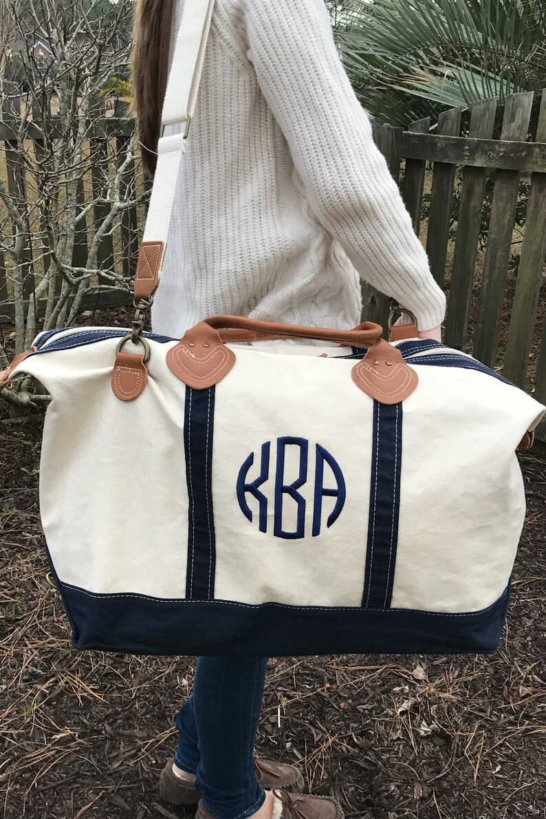 Monogram Weekender Bag Travel Gifts for Couples Canvas - Etsy