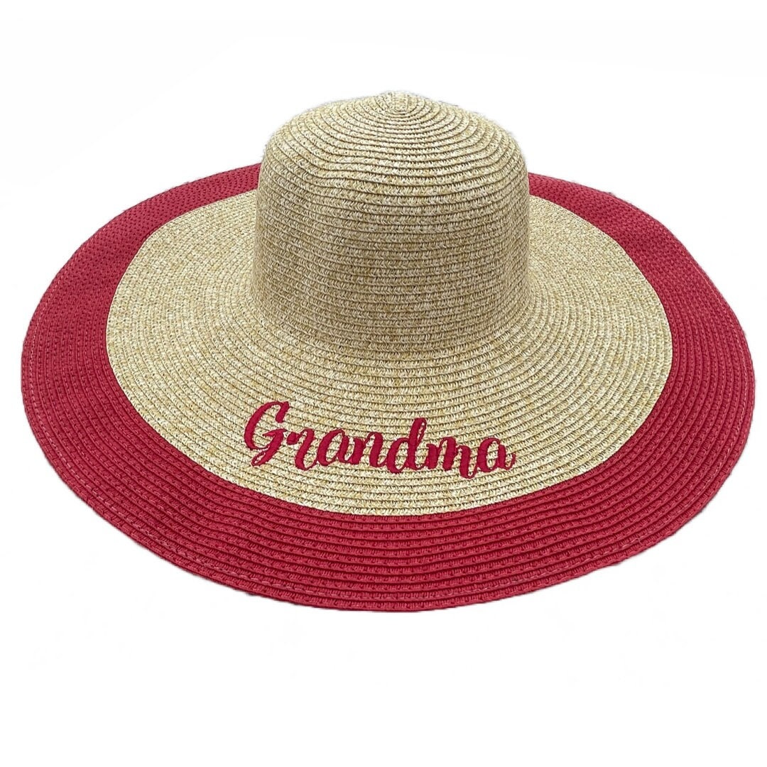 Personalized Grandma Sun Hat Gift From Grandkids Custom Mothers Day ...