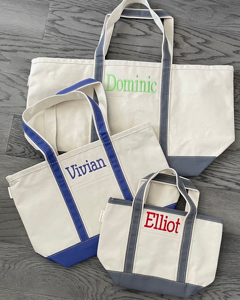 Personalized Kids Tote Bag Monogram Kids Gifts Canvas Bags - Etsy