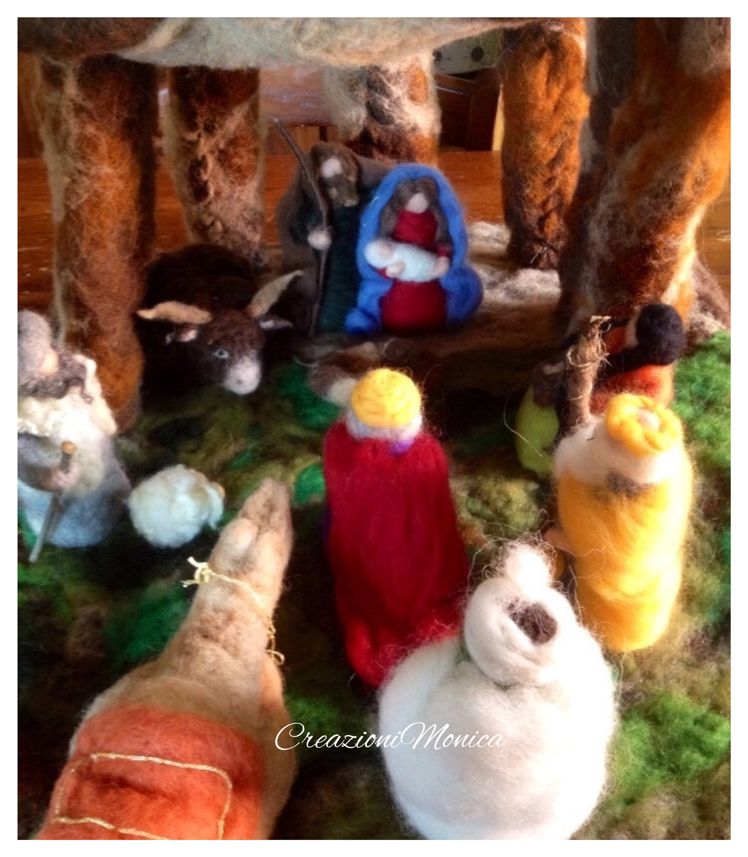 Nativity Scene in Carded and Fairy/magic Wool,12 Pieces, Waldorf Style ...