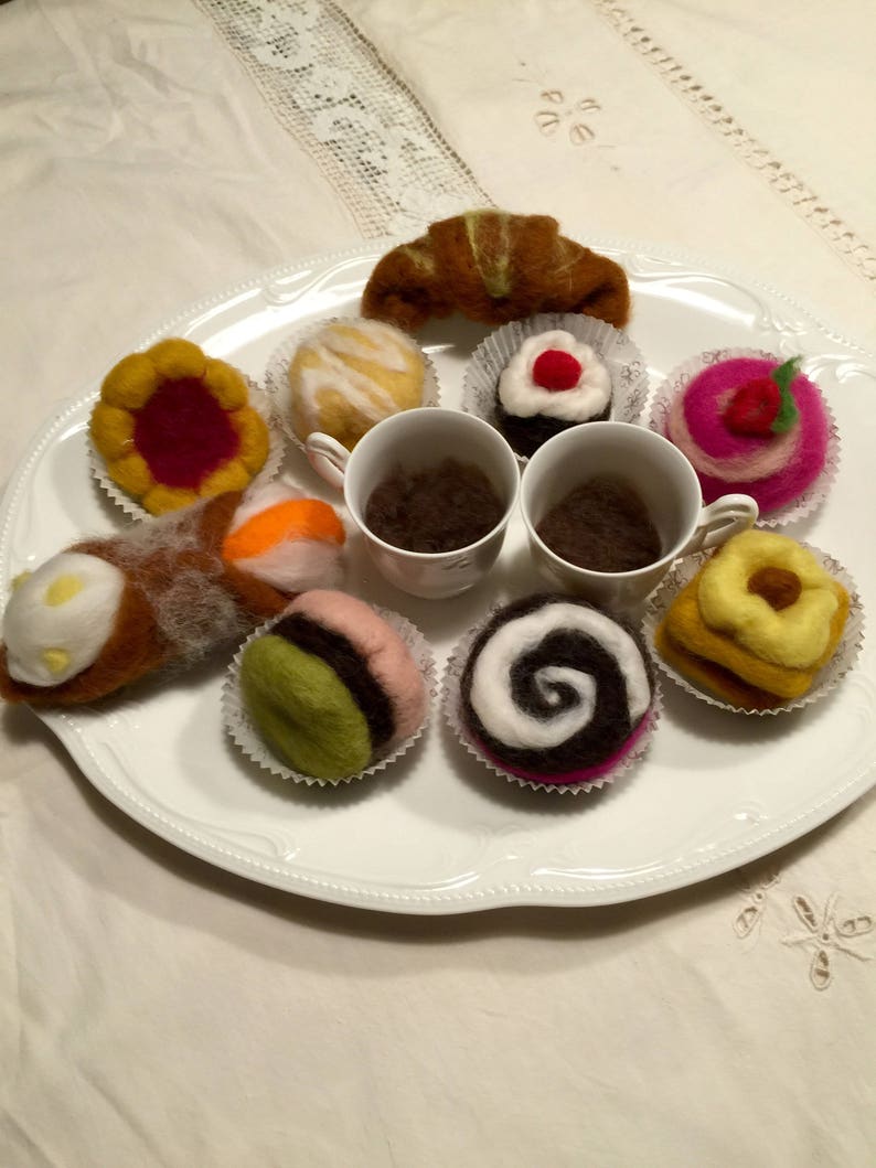 Pastries, Minions, Pies in Wool Carded Play in Waldorf / Montessori ...