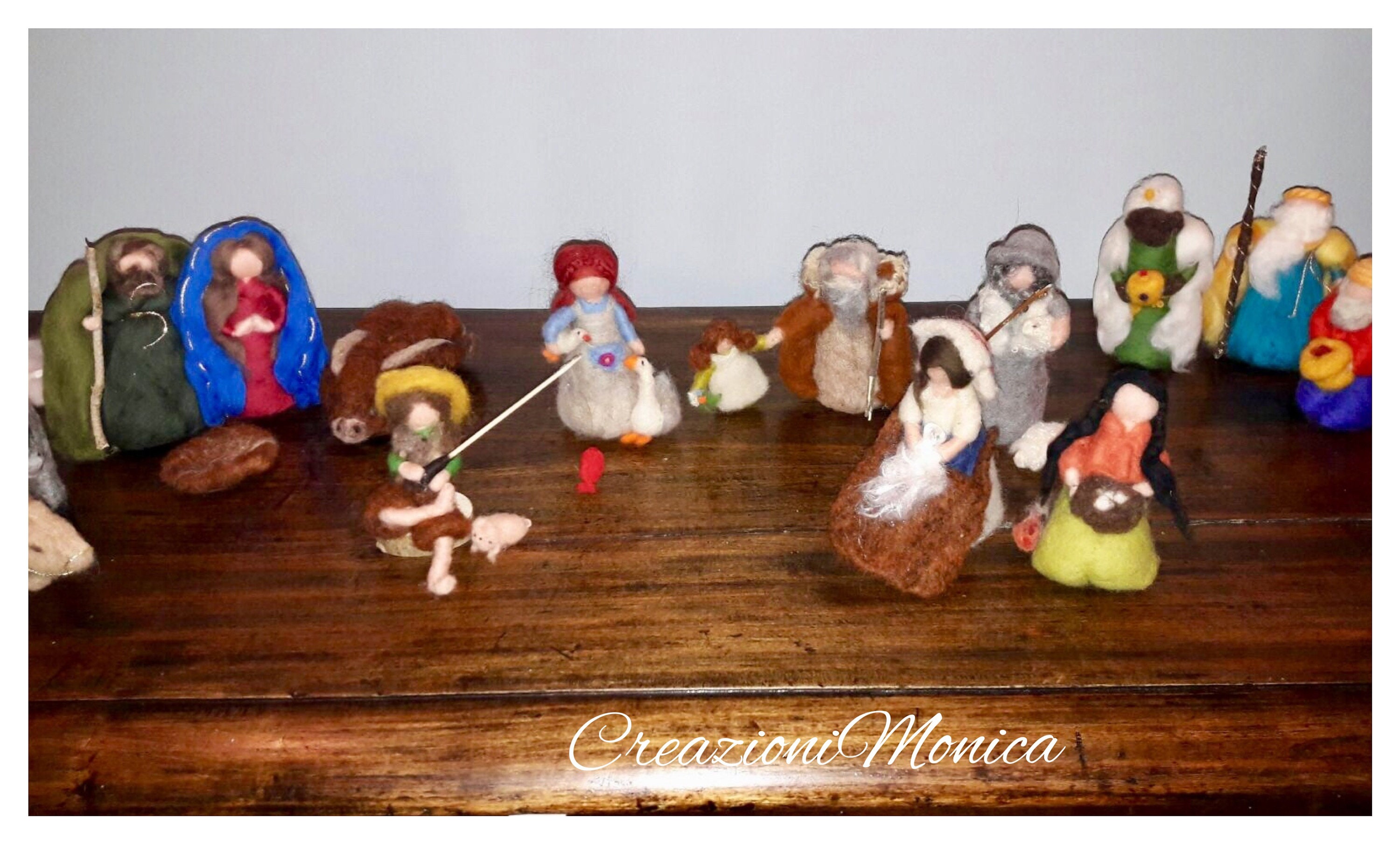 Nativity Scene in Carded and Fairy/magic Wool12 Pieces - Etsy