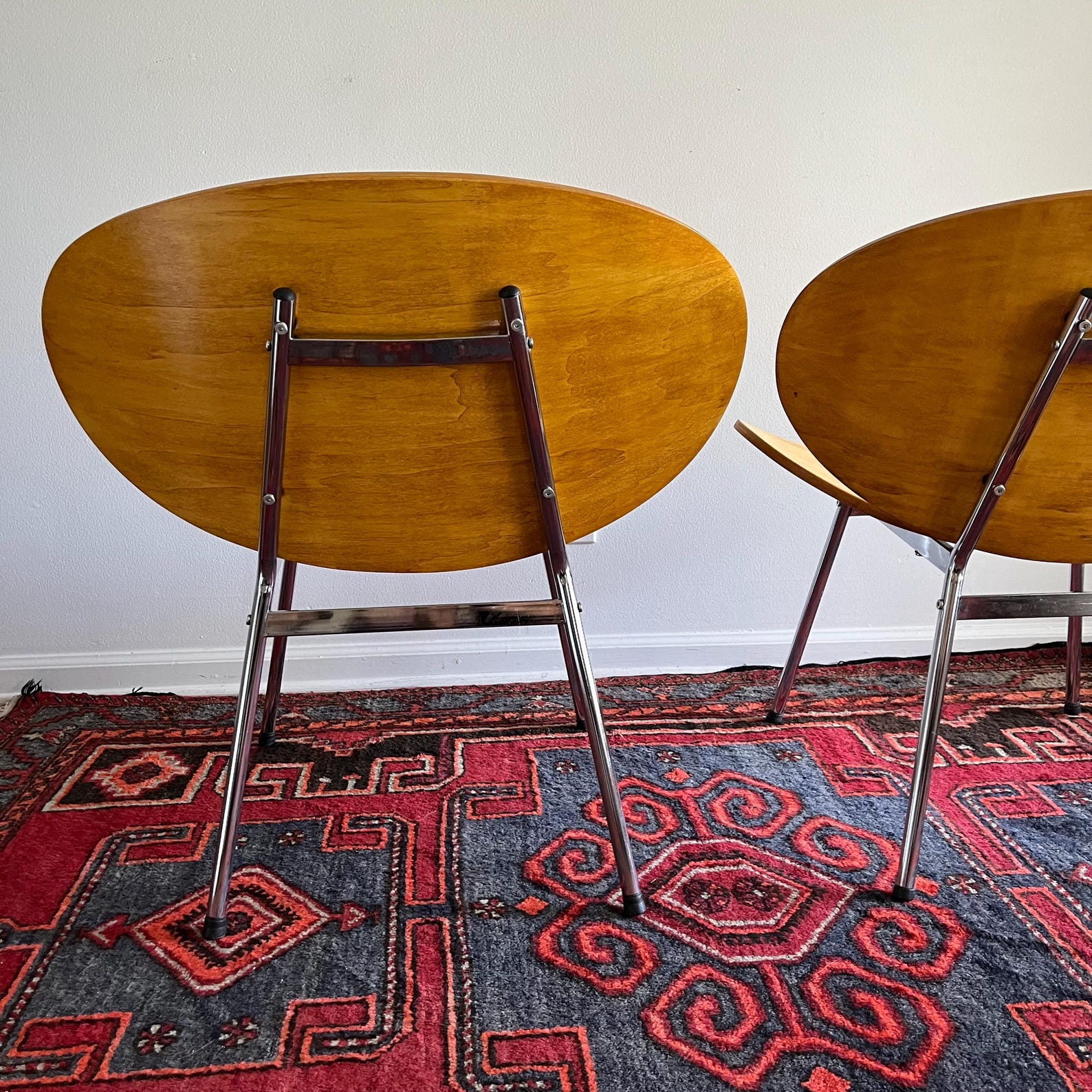 Vintage Modern Clam Shell Chairs Refinished A Pair - Etsy