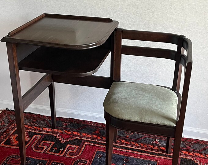 VTG Mid-century 1950s Gossip Chair Gossip Table Restored Swivel ...