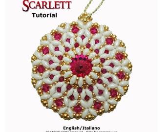 Tutorial Fiocco Pendant Beading Pattern | Etsy