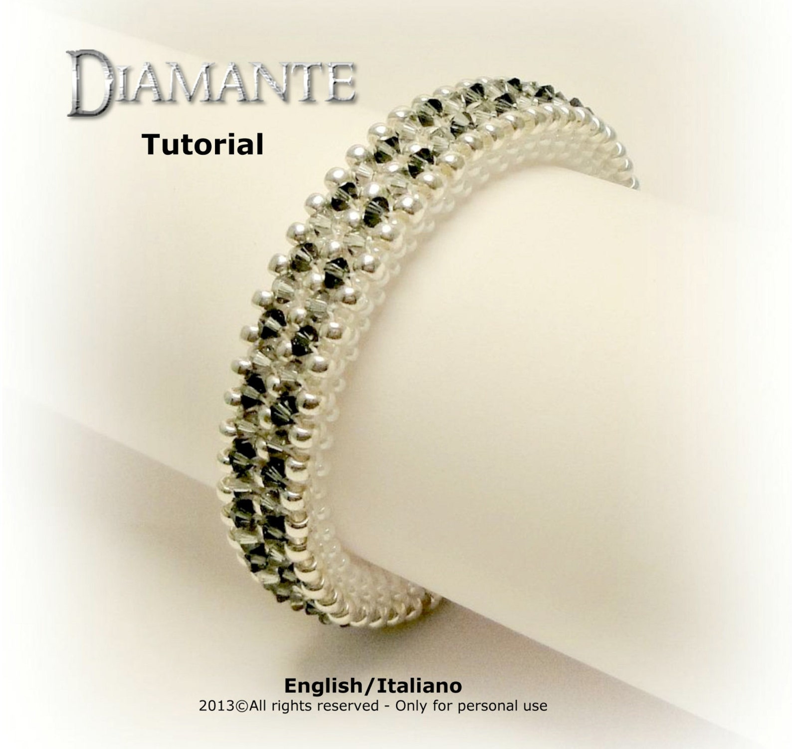 Tutorial Diamond Bangle Beading Pattern - Etsy