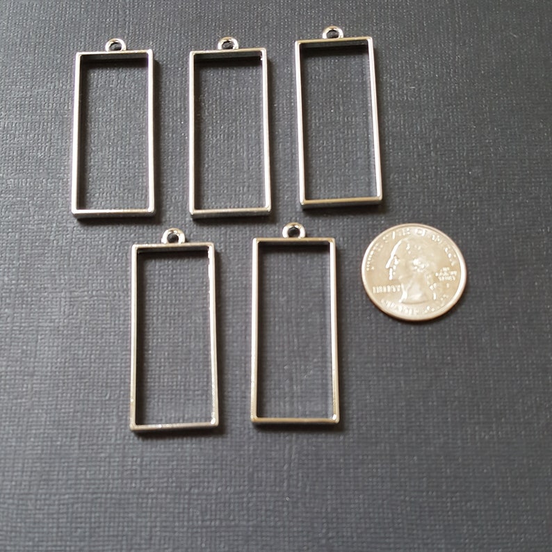 5 Rectangle Open Bezel Blanks Rectangle Open Bezel for Resin - Etsy