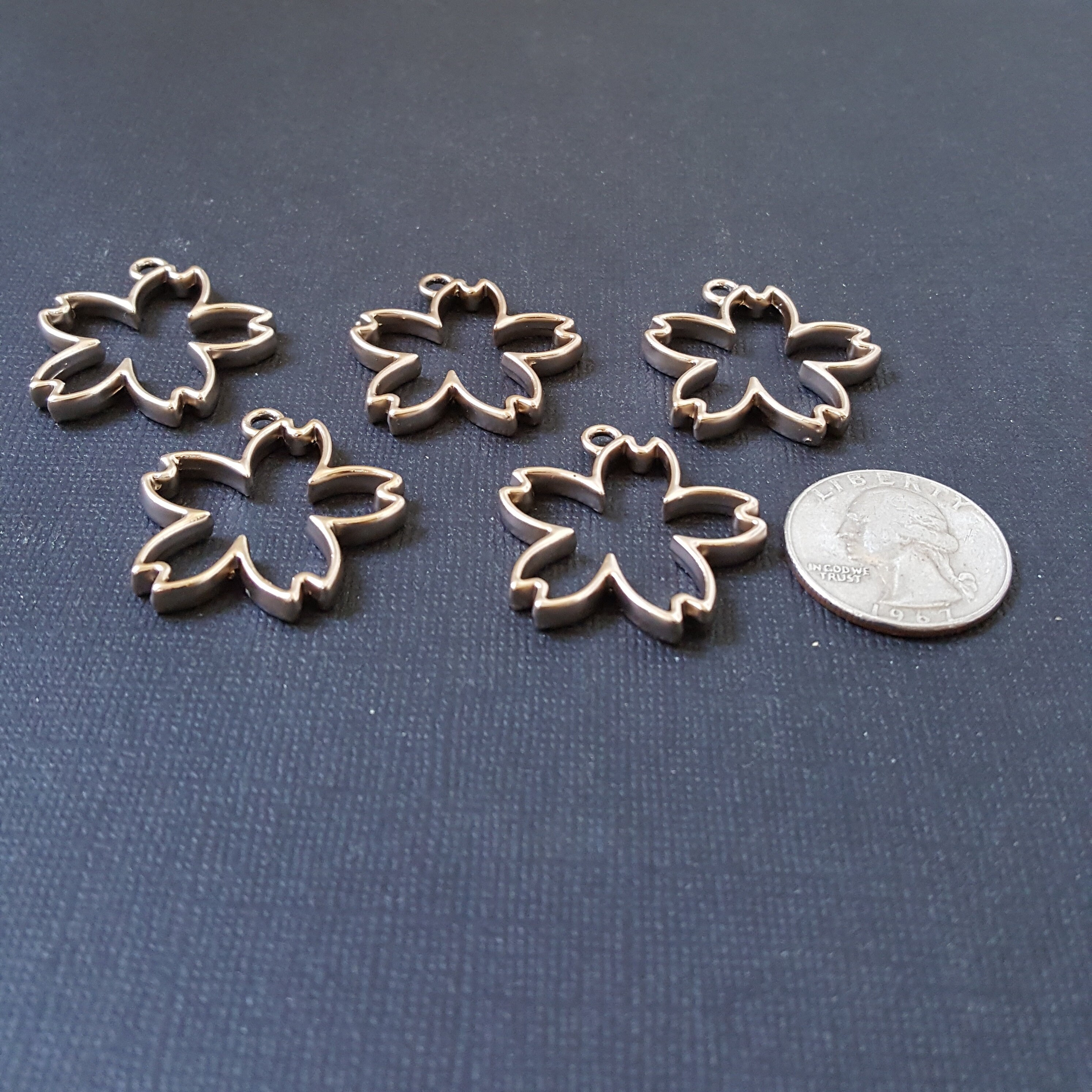 5 Flower Open Bezel Blanks Open Back Bezels for Resin | Etsy