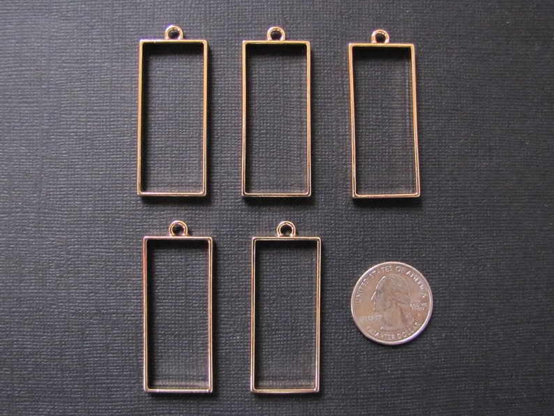 5 Rectangle Open Bezel Blanks Rectangle Open Bezel for Resin - Etsy