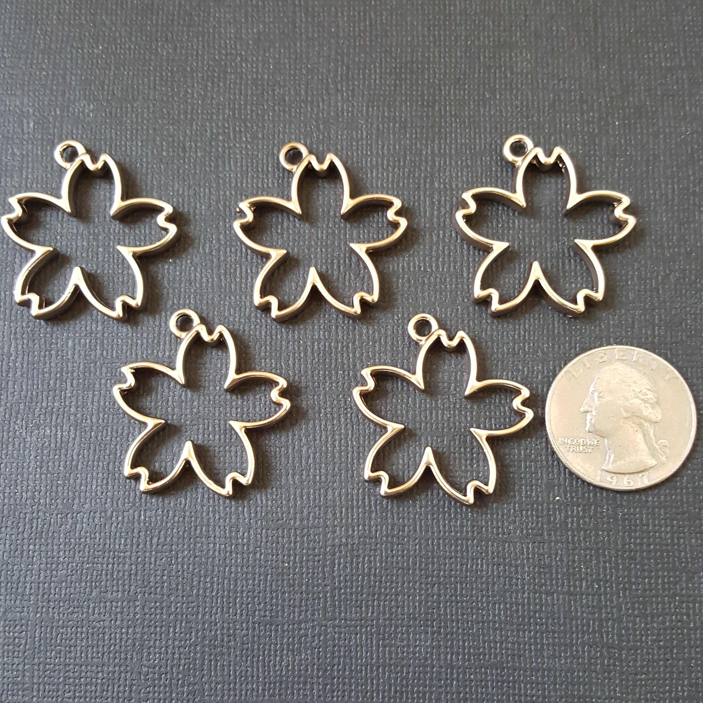 5 Flower Open Bezel Blanks Open Back Bezels for Resin | Etsy