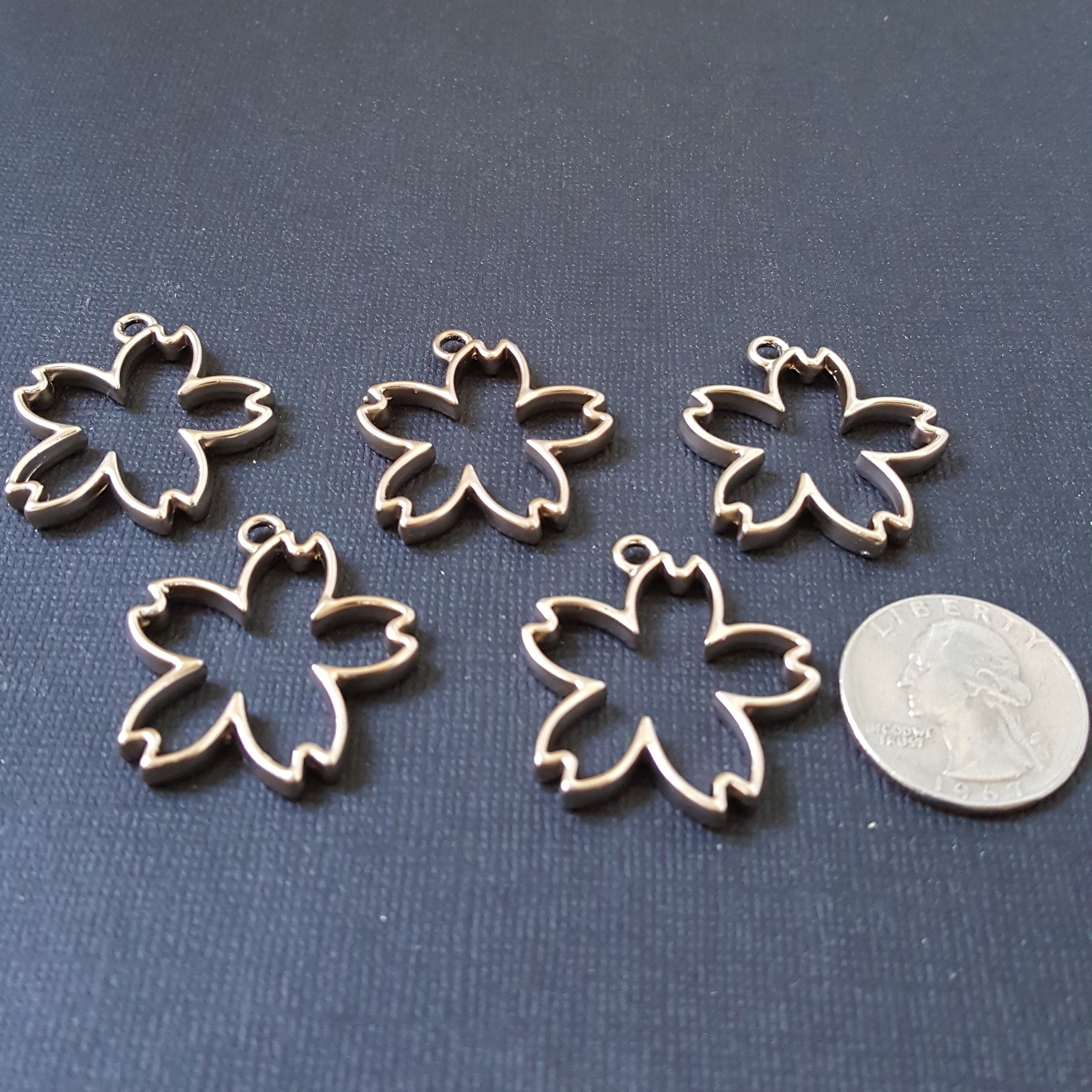 5 Flower Open Bezel Blanks Open Back Bezels for Resin | Etsy