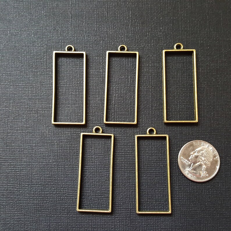 5 Rectangle Open Bezel Blanks Rectangle Open Bezel for Resin - Etsy