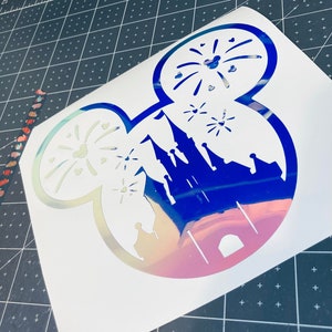 Mickey Head Castle Decal - Etsy