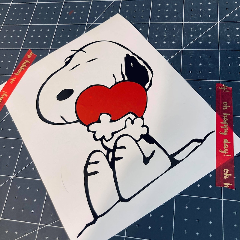 Snoopy con corazón - Etsy México