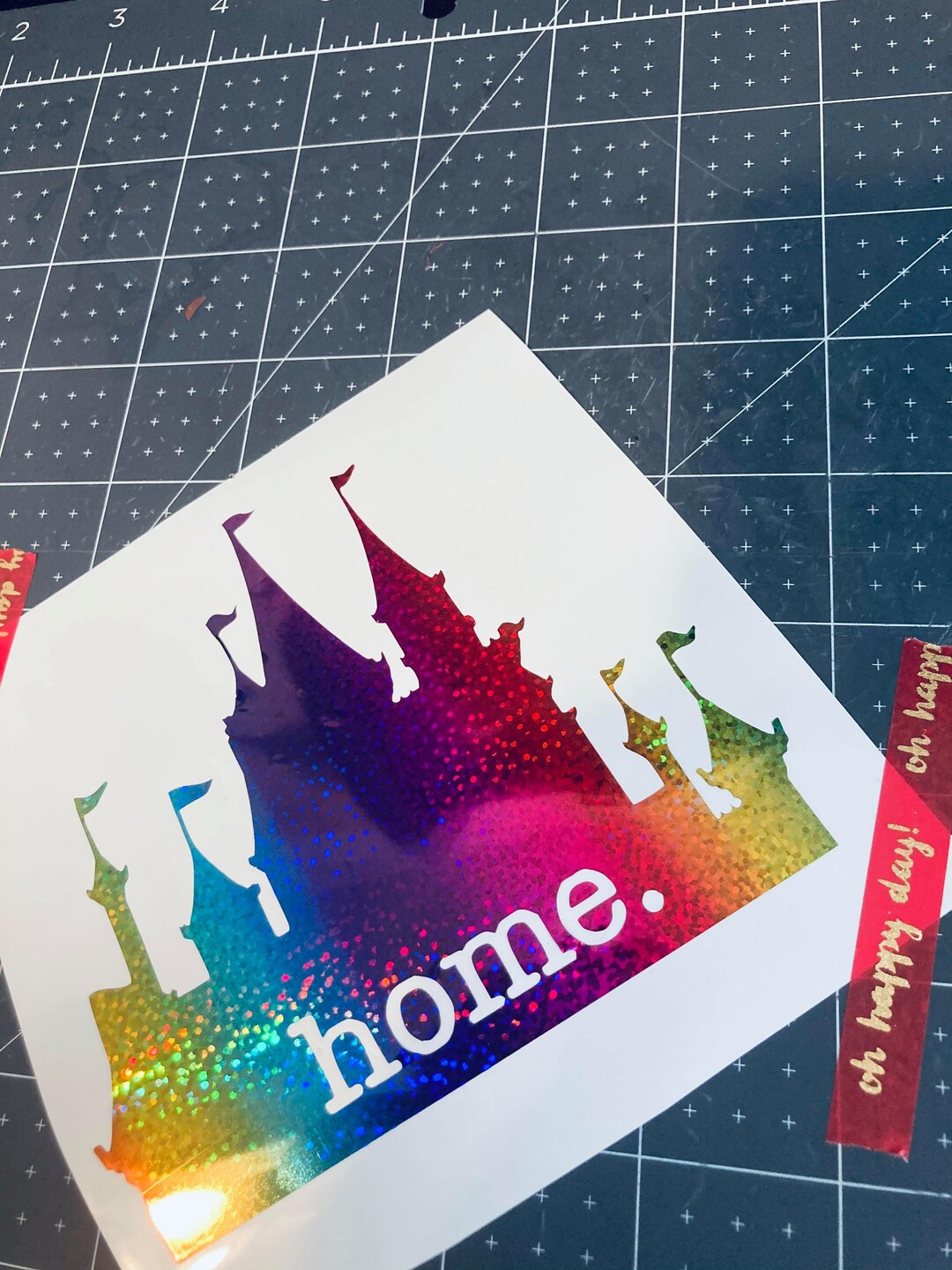 Disney Castle Decal/disney Home Decal/custom Vinyl Sticker/tumbler ...