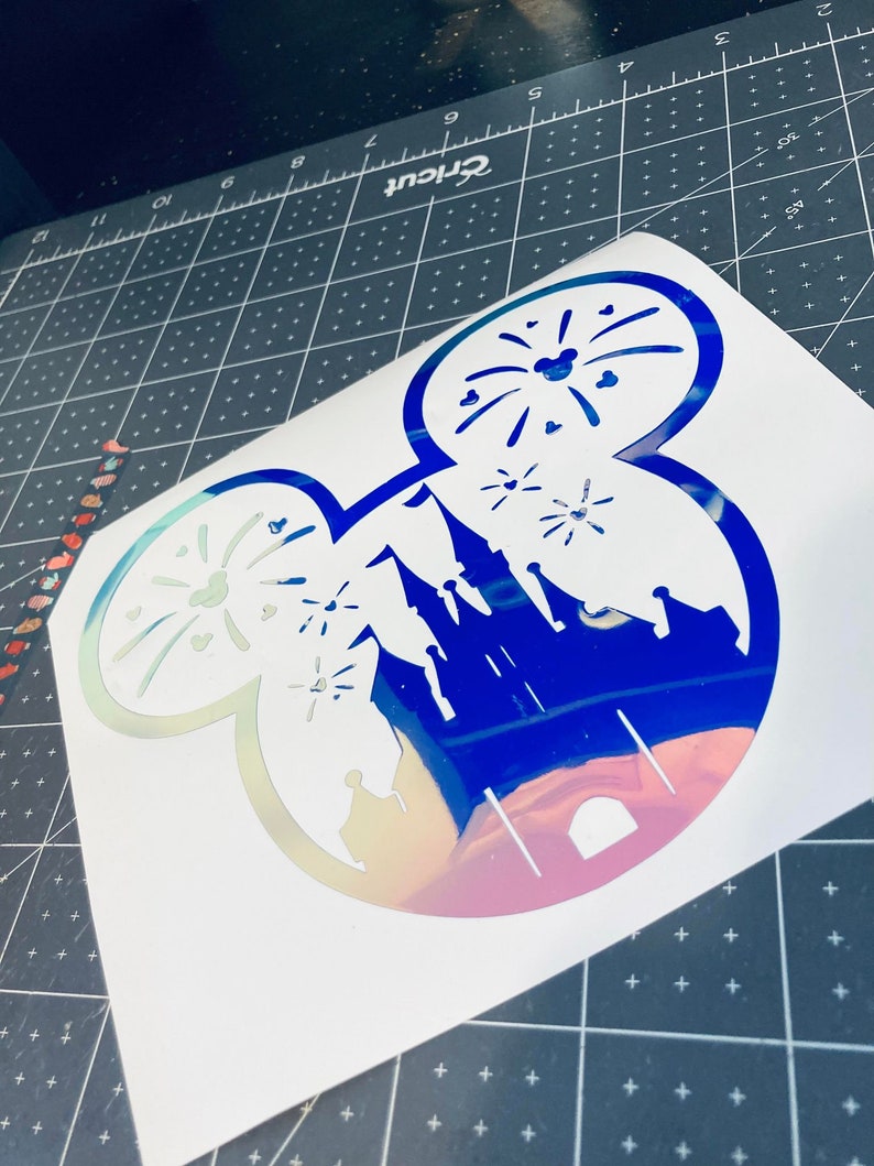 Mickey Head Castle Decal - Etsy