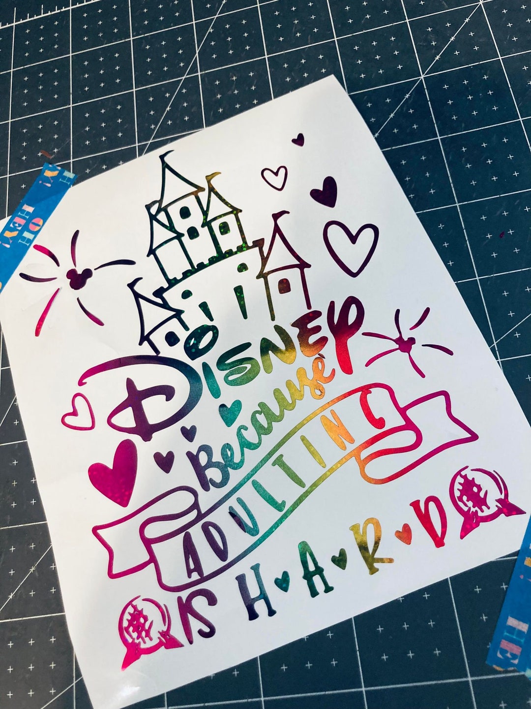 Disney Sticker/vinyl Sticker/epcot Sticker - Etsy