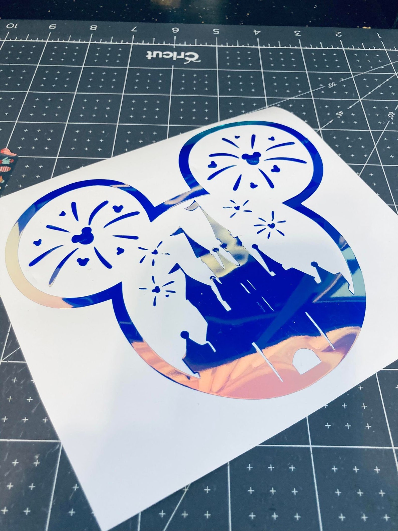 Mickey Head Castle Decal - Etsy