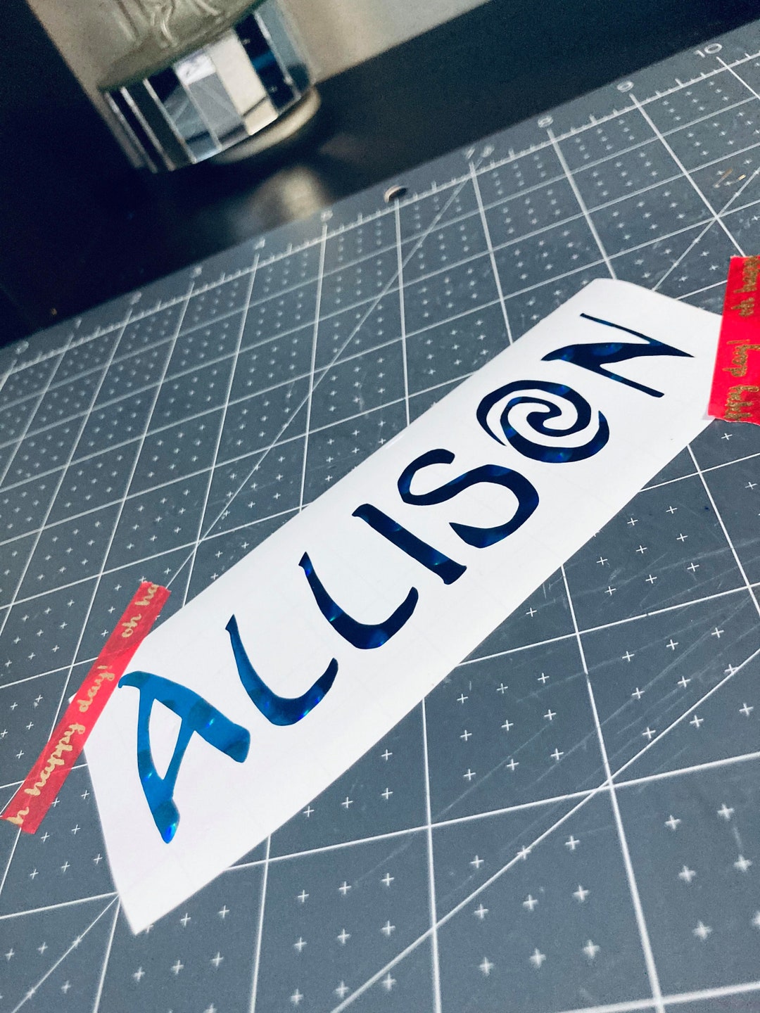 Moana Inspired Name Decal/custom Name Decal/vinyl Sticker - Etsy
