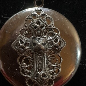 Photo Locket, Cross Locket, Filigree Cross, Gift for Her, Birthday ...