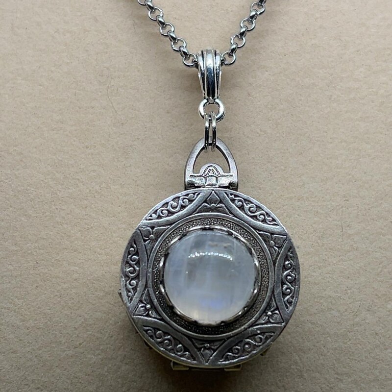 Moonstone Locket - Etsy