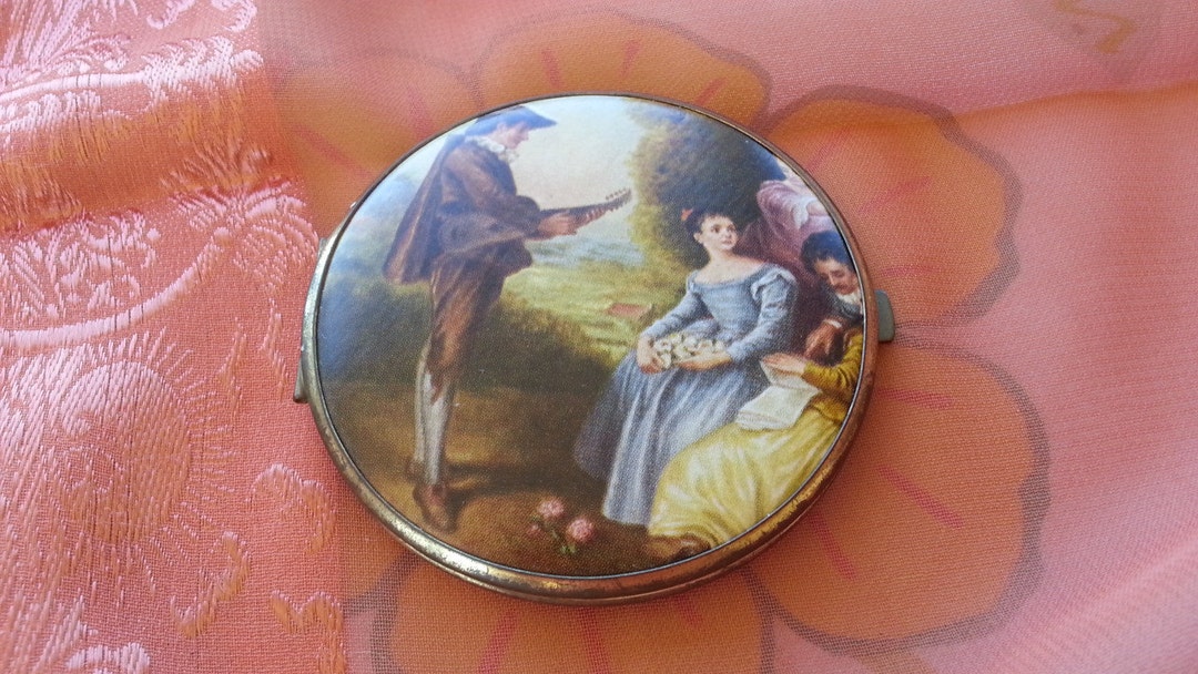 Antique Victorian Compact Mirror SALE - Etsy