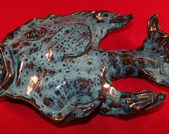 Pottery fish | Etsy