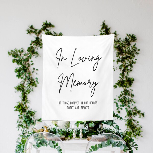 In Loving Memory Wedding Sign - Etsy
