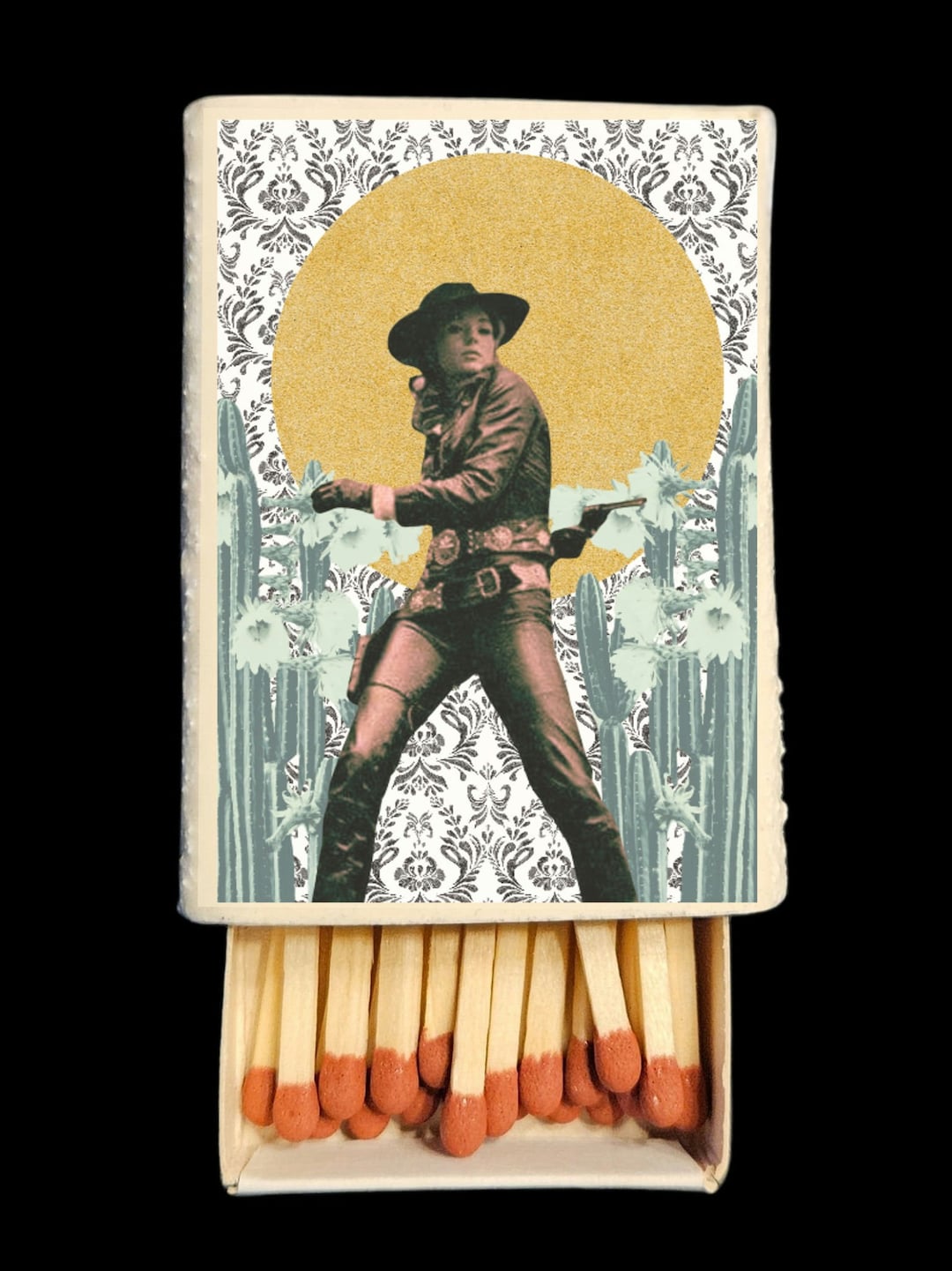 Ceramic Matchbox Sleeve. Graphic Design Featuring: "fab Femmes" - Etsy