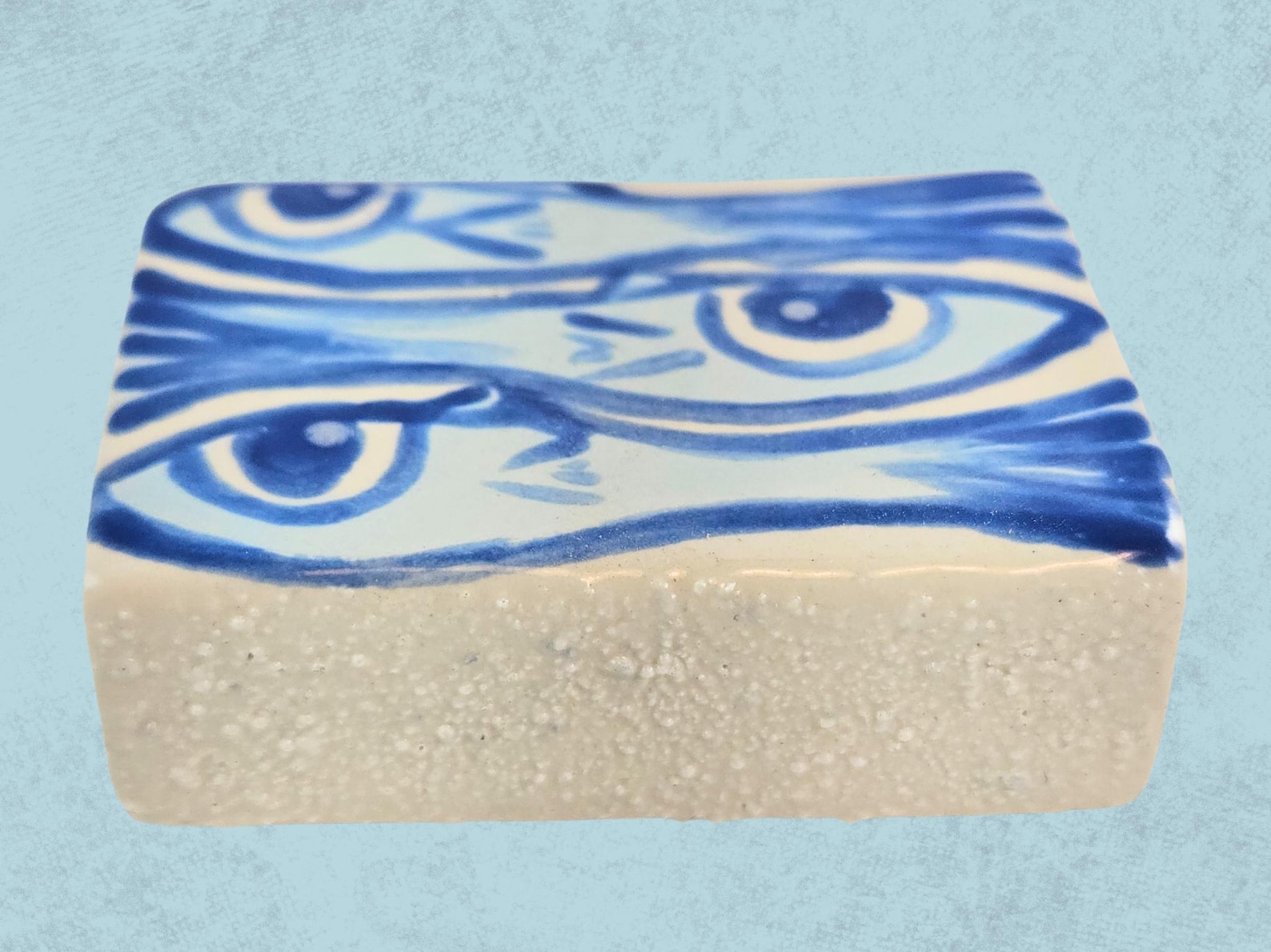 Ceramic Matchbox Sleeve. Hand-painted "three Fish" - Etsy