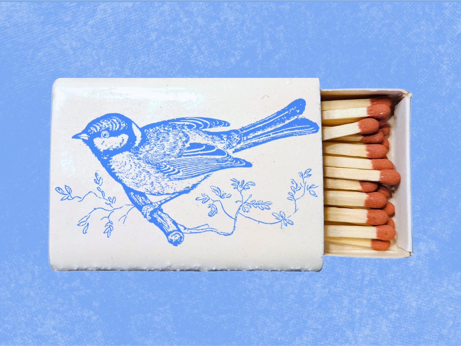 Ceramic Matchbox Sleeve. Elegant Blue and White, Delft Inspired ...