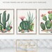 Watercolor Cactus Wall Art Watercolor Boho Living Room Art | Etsy