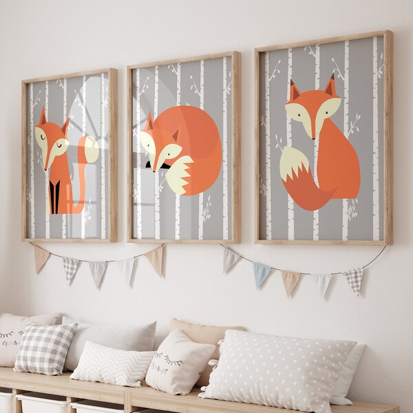 Fox Nursery Art - Etsy
