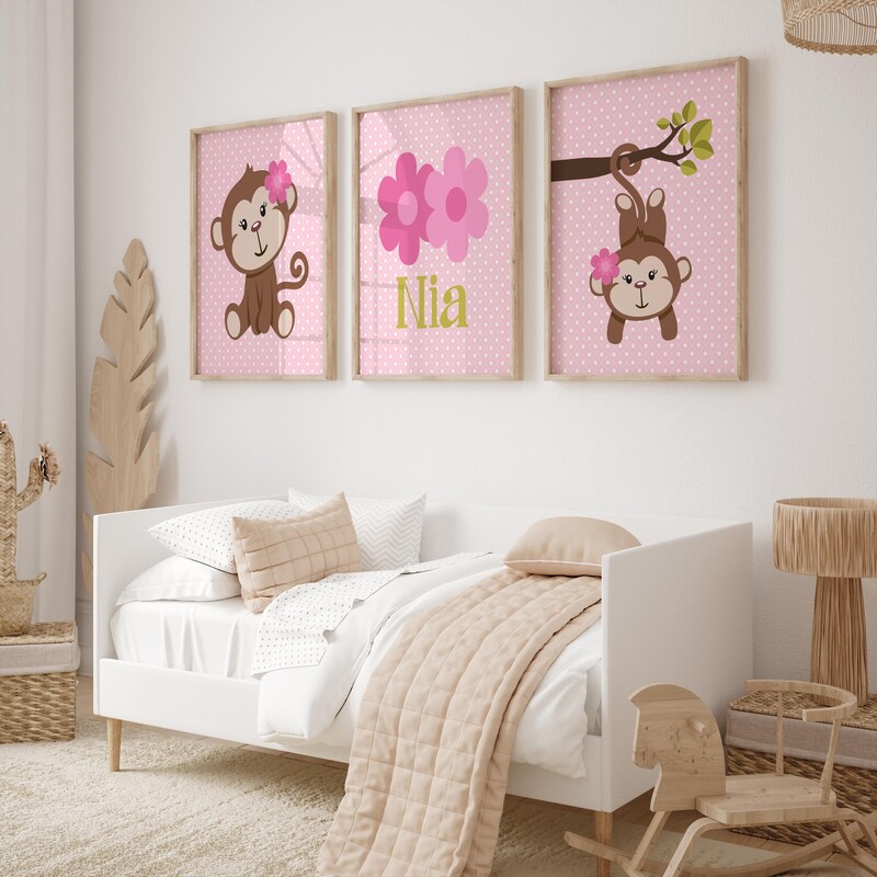 Monkey Nursery Decor - Etsy